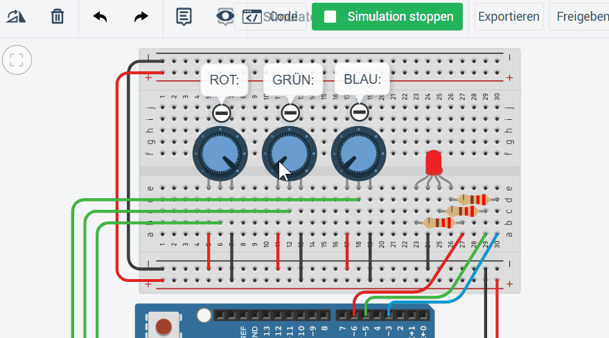 Simulationsprogram - ARDUINO UNO R3