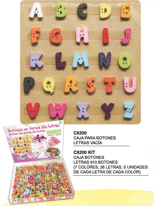 SEOANETEXTIL: Botones decorativos : Letras iniciales
