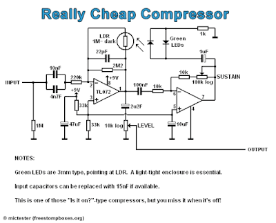 StompBoXed - The Guitar Pedal Builders Repository: Really Cheap Compressor