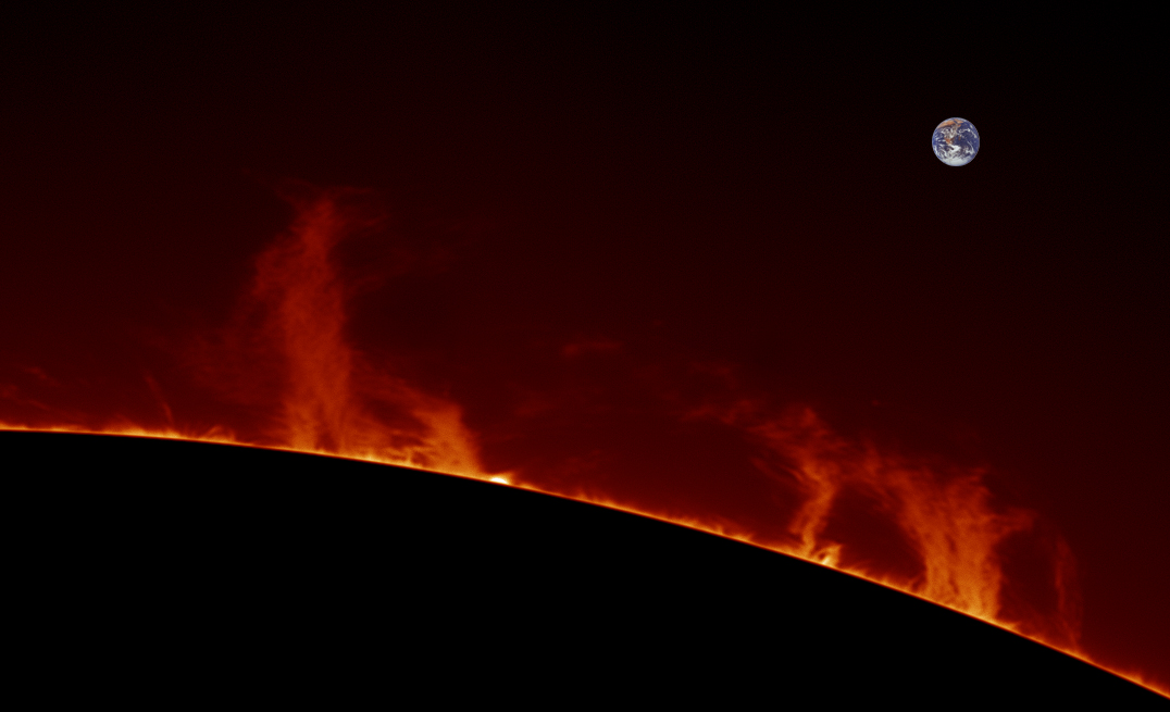 Ma passion l'astronomie: Protubérance Est et mosaique solaire, enfin :)