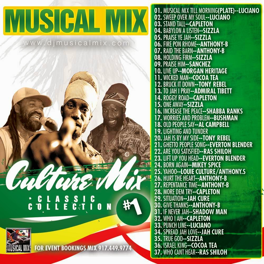 MUSICAL MIX - CULTURE MIX #1 CLASSIC COLLECTION | REGGAETAPESHOP