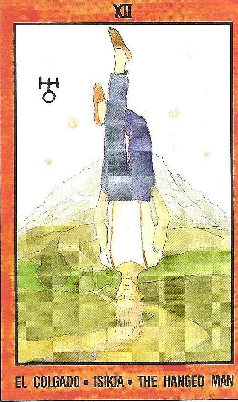 tarot vasco batirtxe: XII.- EL COLGADO