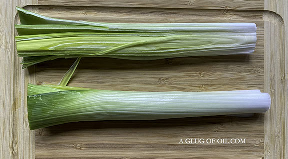 Cheesy Baked Leeks | A Glug of Oil