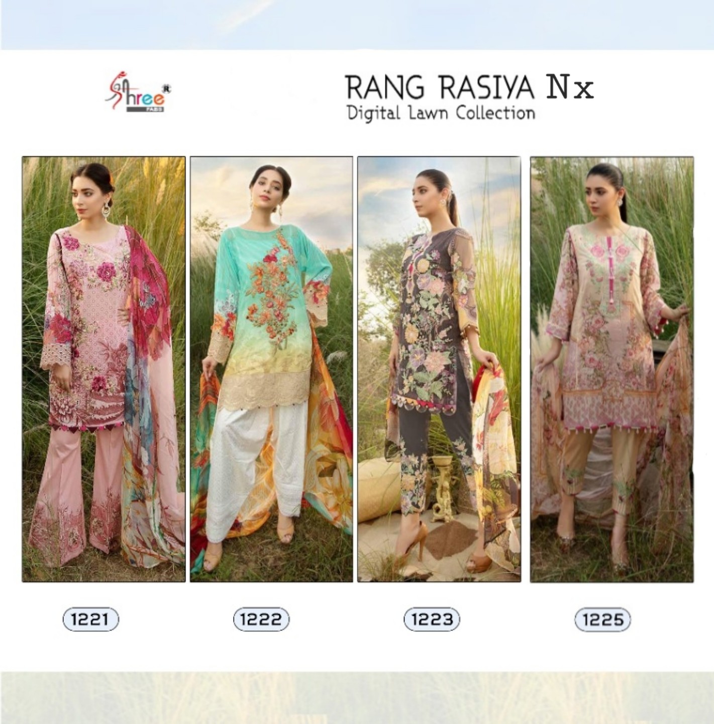 Shree Fab Rang Rasiya Digital Lawn NX Pakistani Suits