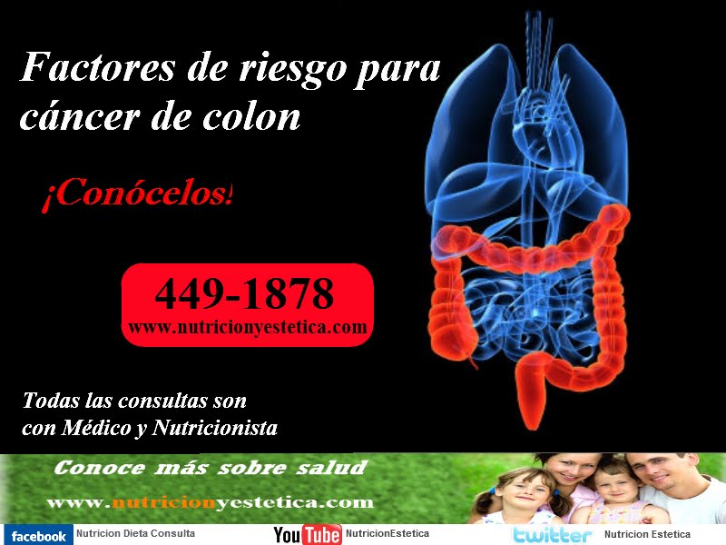 Nutricion Estetica: Factores de riesgo de Cáncer de Colon