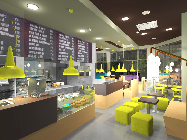 INTERIORES Local comida rapida