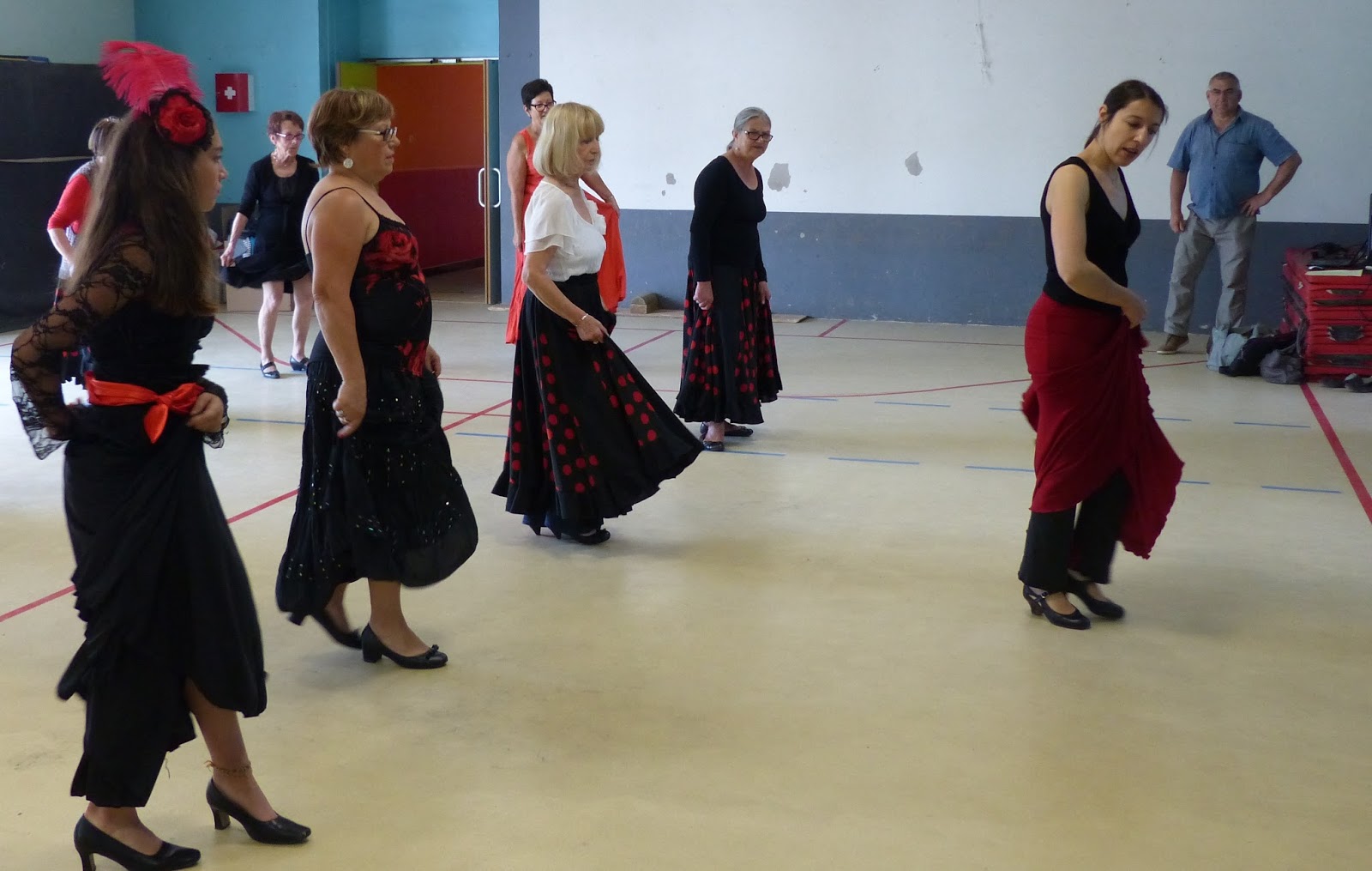 Notre Dame d'Oé: Initiation au flamenco avec le comité Ann'Oé