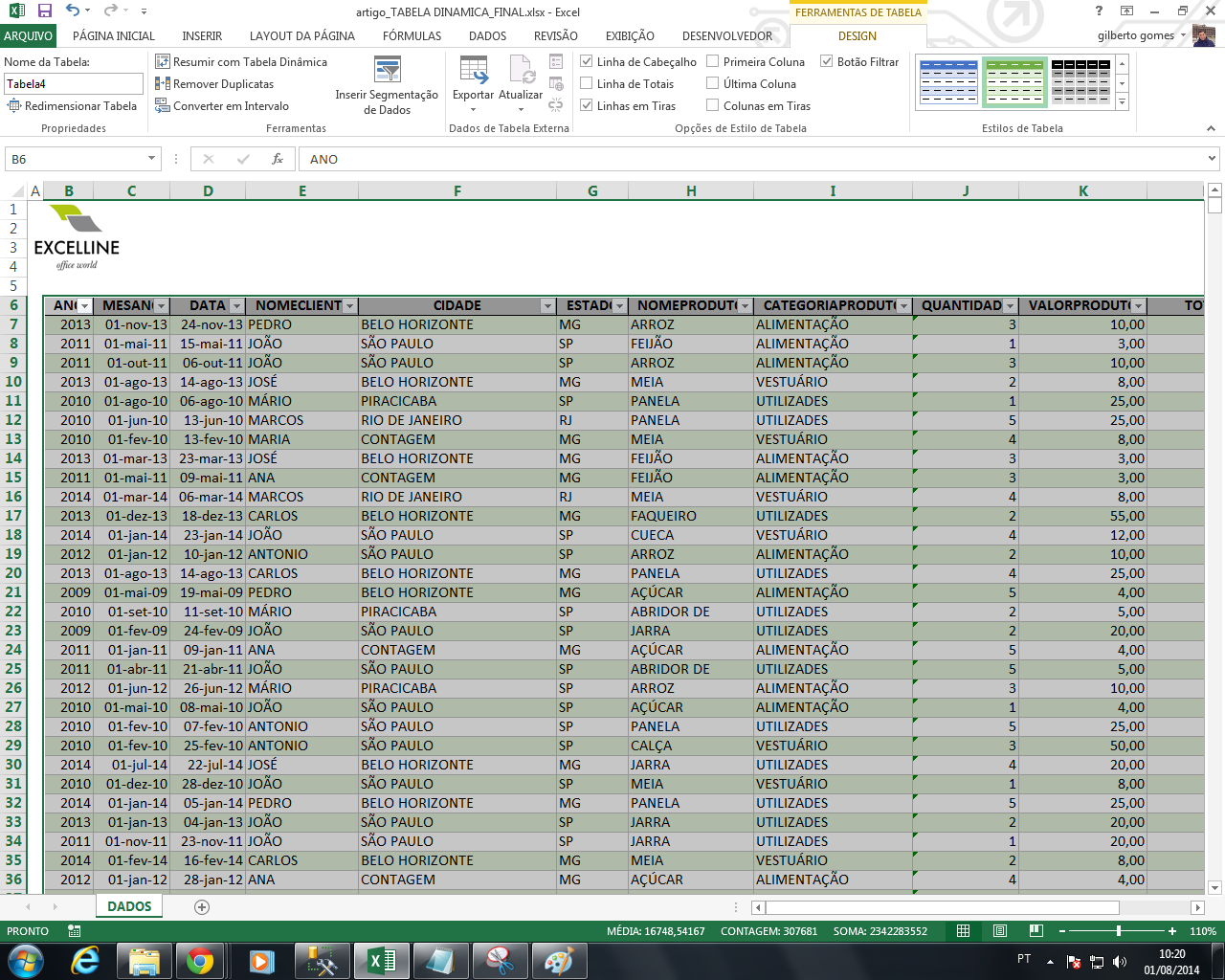 ExcelLine Office World: Excel: Entendendo e manipulando corretamente ...