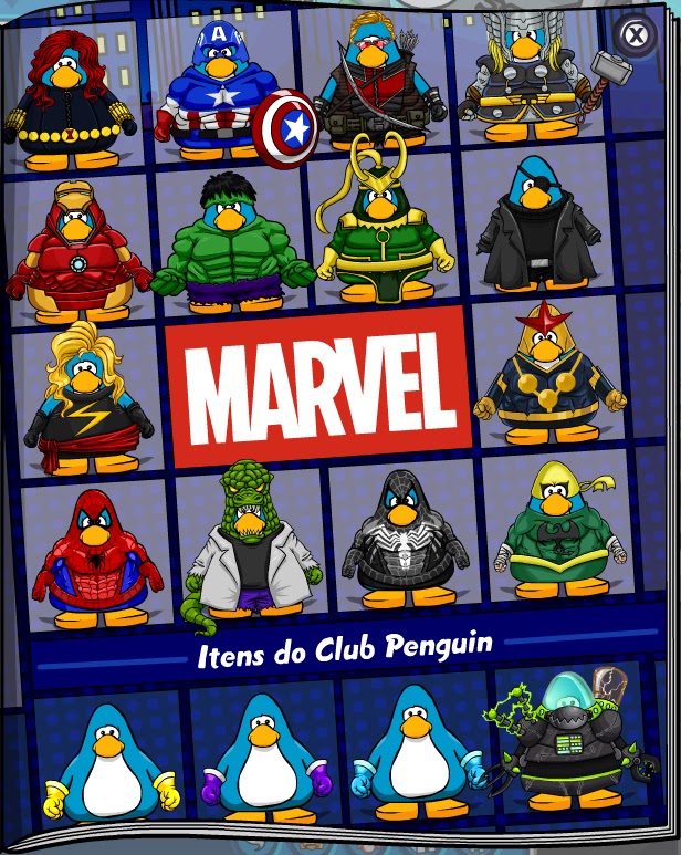 SpaceShip Club Penguin: MARVEL - SuperHero TakeOver/Batalha de Super ...