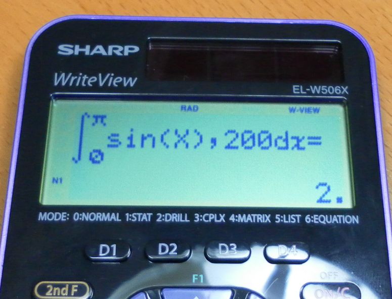 SHARP EL-W506X scientific calculator from 2011