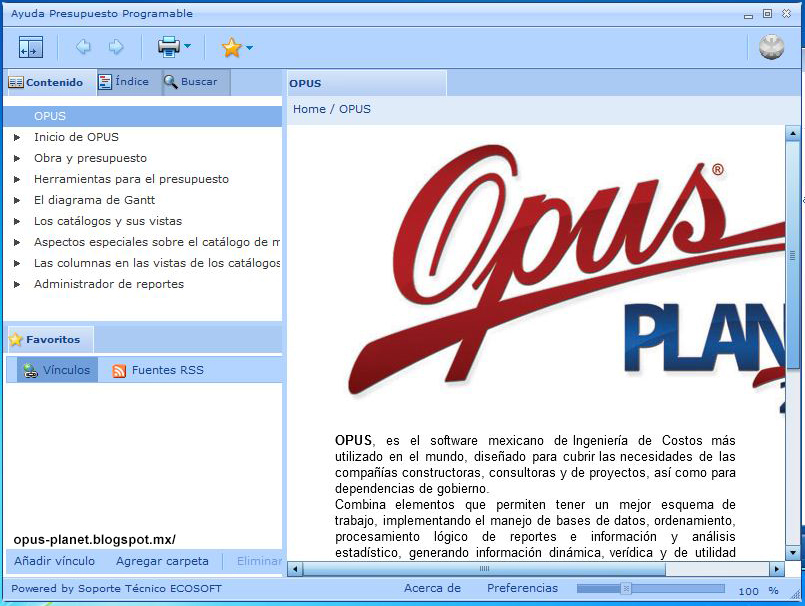 OPUS PLANET: Software de Precios Unitarios, Presupuestos y Control de ...
