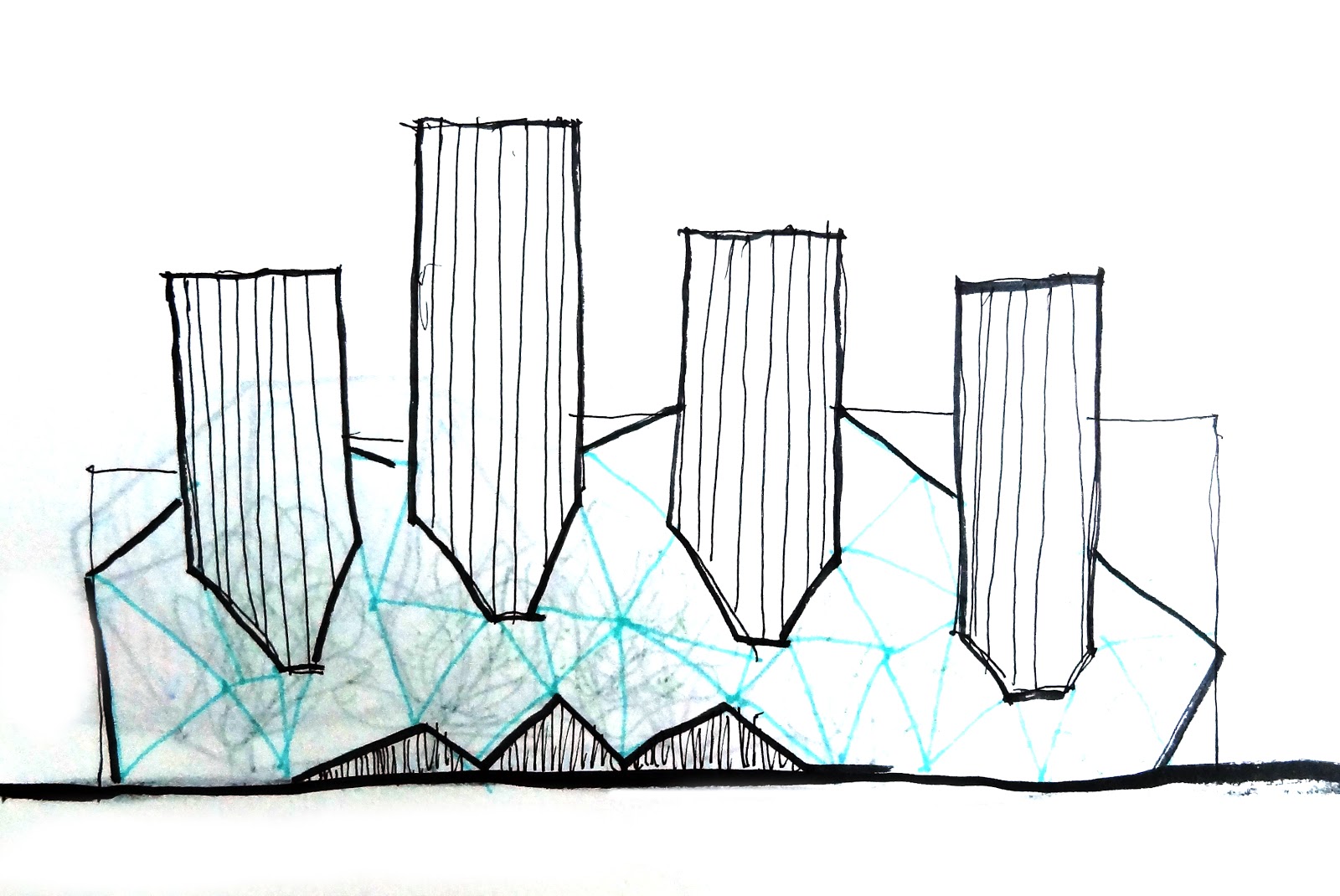 Architecture Sketches Compilation | D | Dana Krystle's online portfolio