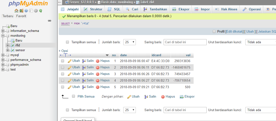 ESP8266, NodeMcu RFID Kirim Data ke Database, XAMPP - Mikrokontroler ... ESP8266, NodeMcu RFID Kirim Data ke Database, XAMPP - Mikrokontroler ...