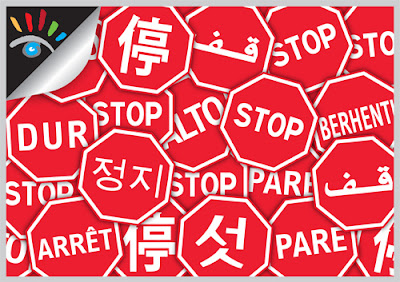 Stopbord, verschillende landen.