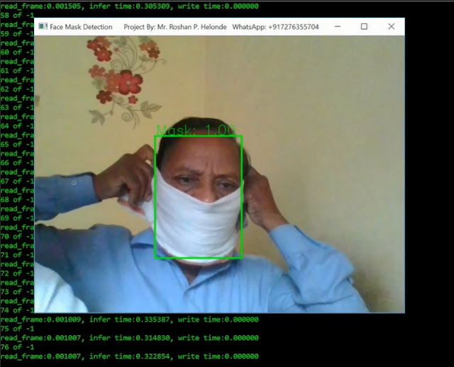 Python Code for Face Mask Detection Using Camera - Real Time Face Mask ...