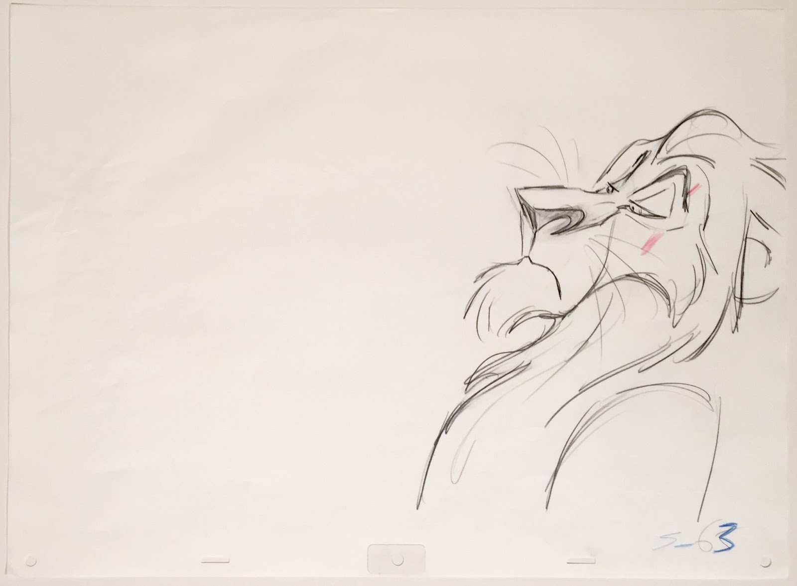 Animation Collection: Original Production Animation Drawing of Scar ...