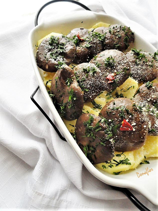 CUCINA PUGLIESE: Funghi Cardoncelli con patate al forno