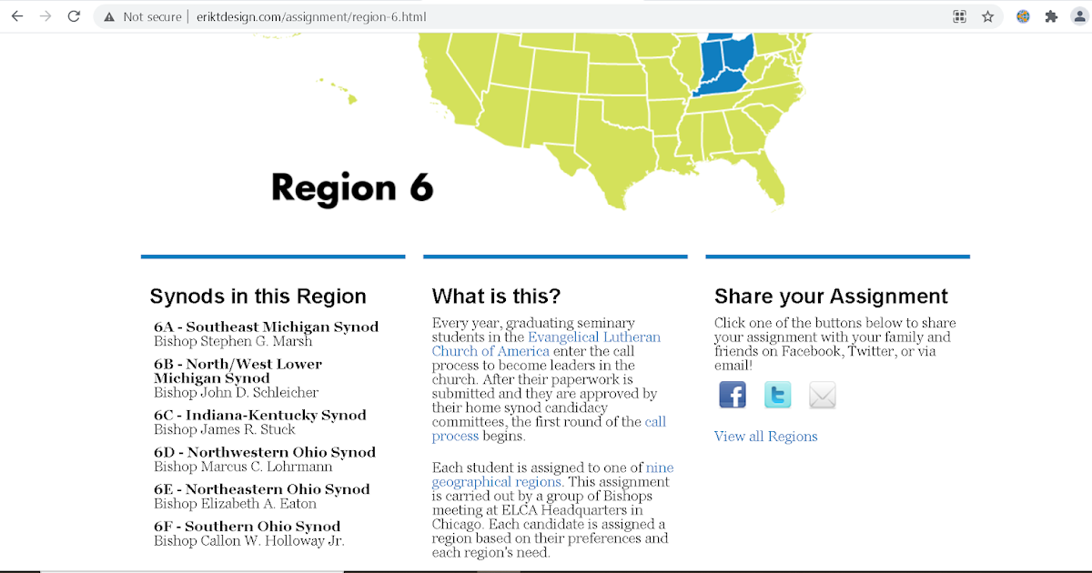 Region 6 - Evangelical Lutheran Church in America 2022