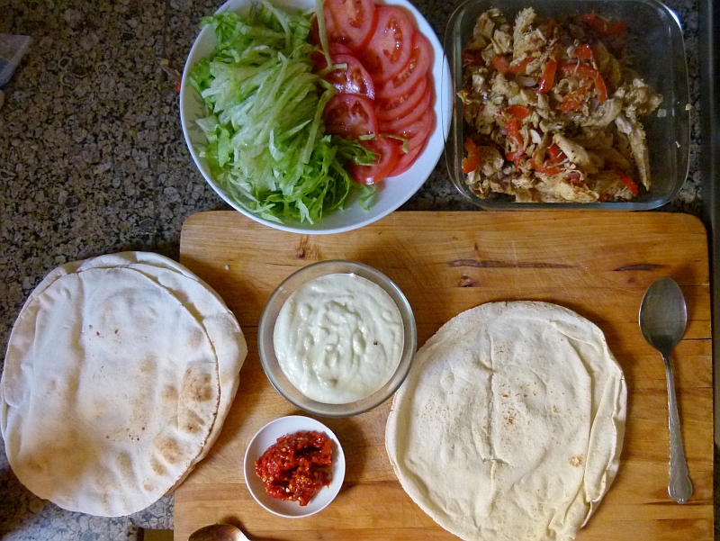 Hühnchen Shawerma mit Pommes - Shawarma Ferech ma batatis | Ägyptische ...