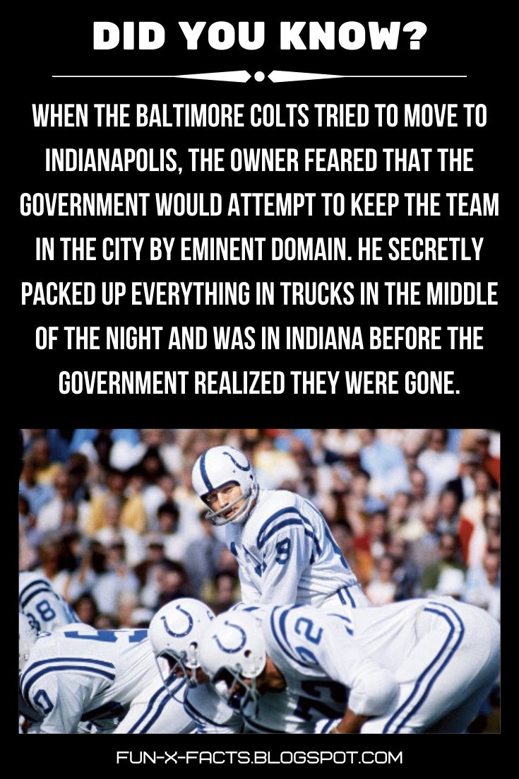 When the Baltimore Colts tried to move to Indianapolis... | Amazing WTF ...