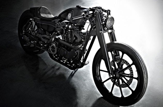 GreenDef: Harley Davidson Sportster “Stealth Bullet” by Rough Crafts