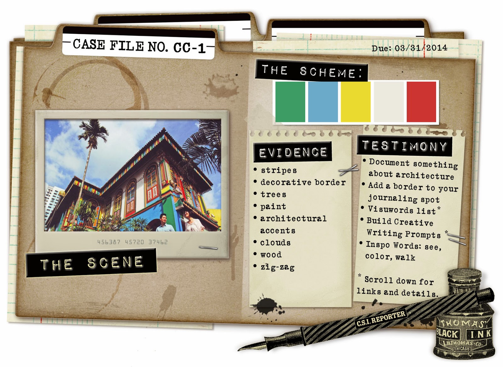 Little Scraps of Magic: Awwww Shucks {CSI Case File No. CC-1}