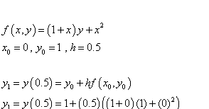 Differential Equations Solved Examples: Euler Method
