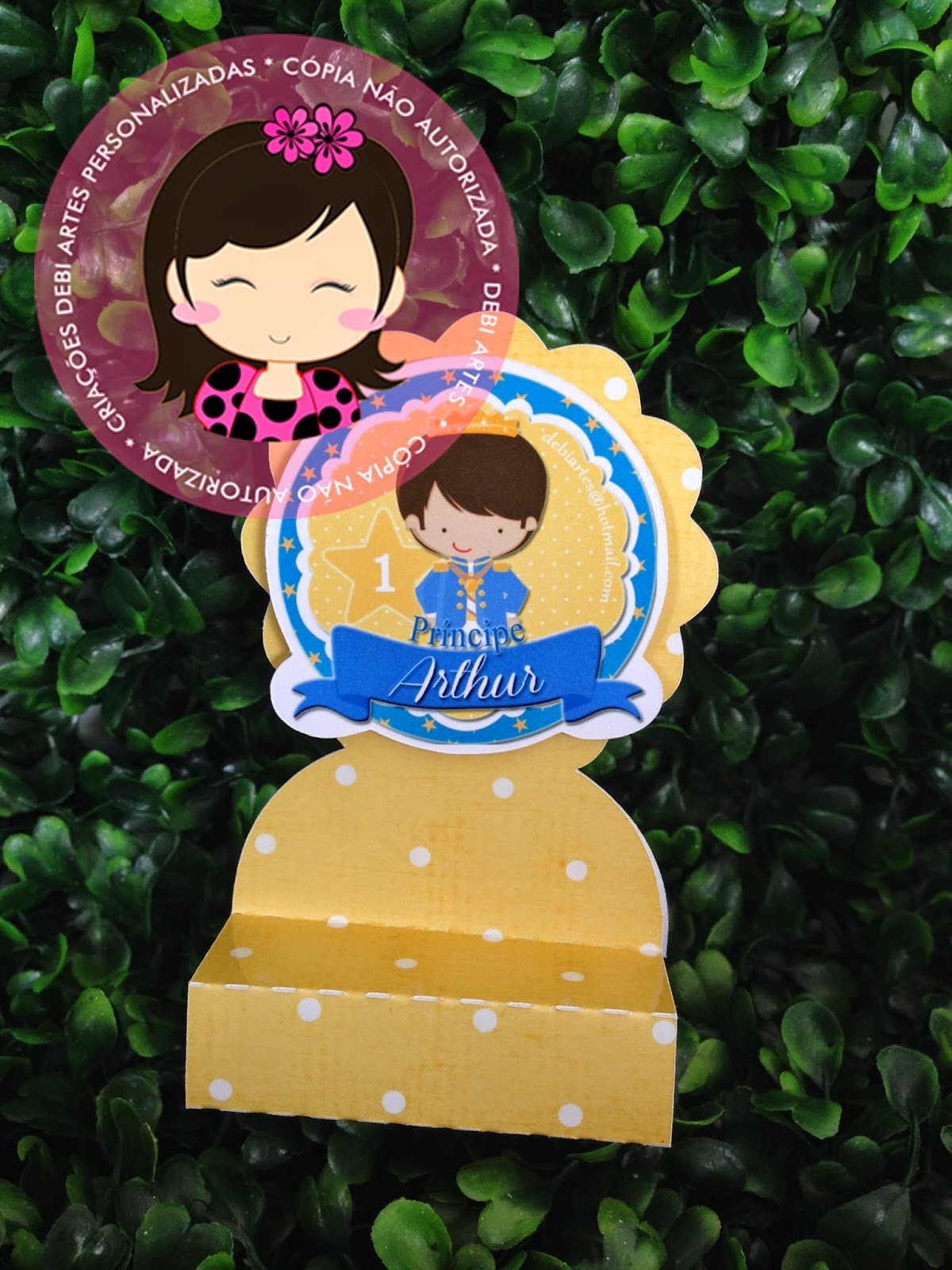 DEBI ARTES PERSONALIZADAS: Pequeno Príncipe Arthur - 1 aninho