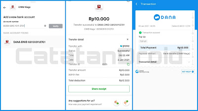 Cara Topup Saldo Dana via Gopay Terbaru