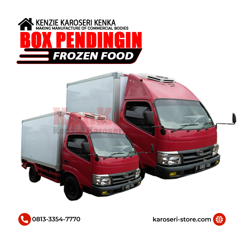 KAROSERI BOX PENDINGIN dan DIMENSI UKURAN - KAROSERI BOX PENDINGIN