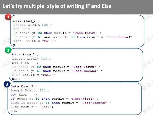 Ask Analytics: IF ... else statement in SAS