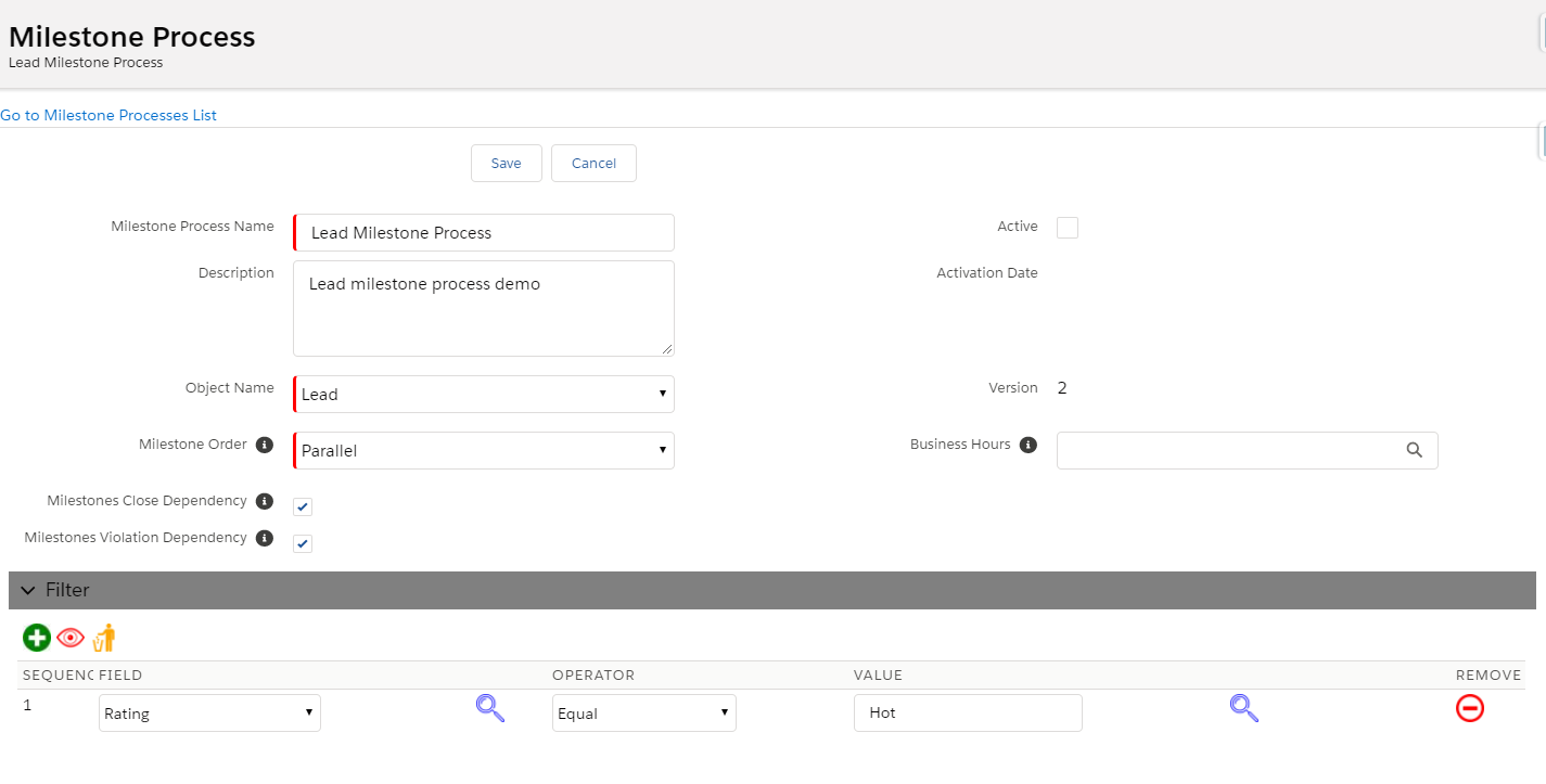 Salesforce Advanced: How to Build Milestone Process for Custom Objects