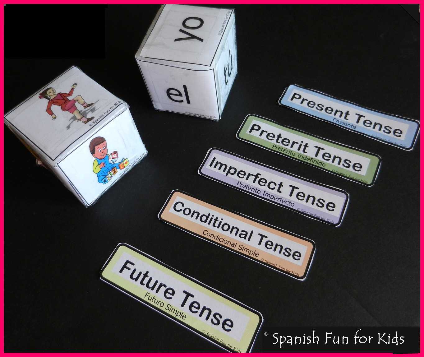 Music and Spanish Fun: Conjugation Cubes