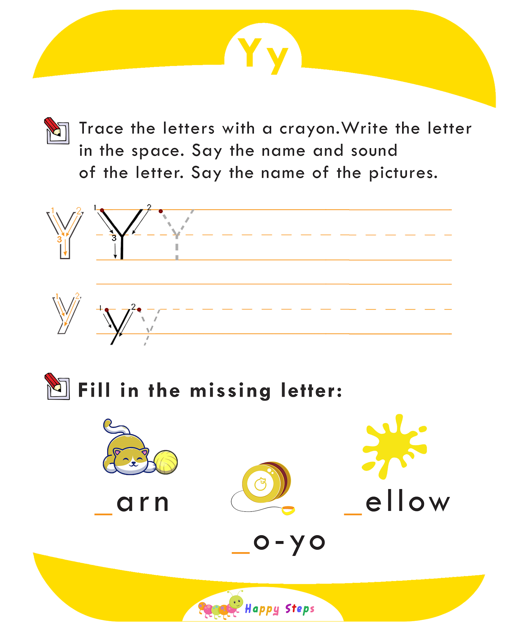 Activity Worksheet 2 Letter Y activity-worksheet-2-letter-y