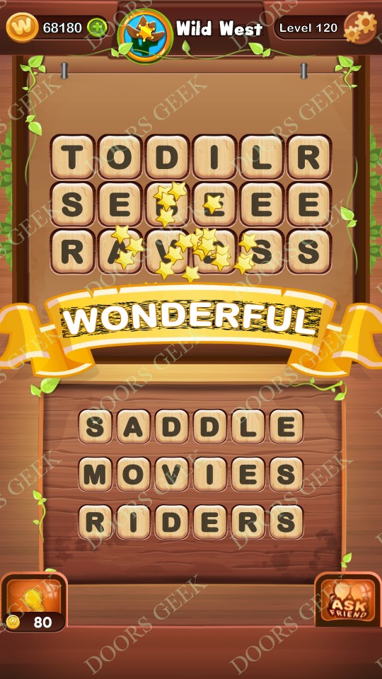 Word Bright Level 120 Answers ~ Doors Geek