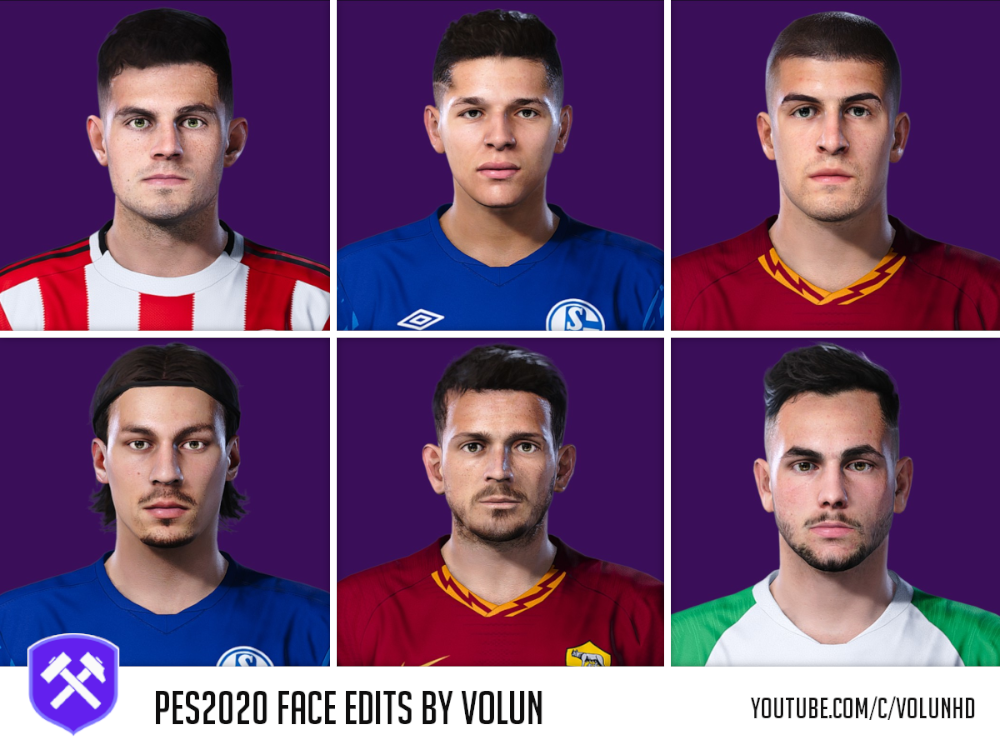 PES 2020 Face Edits Vol. 1 by Volun ~ PES-ID | Download Gratis Patch ...