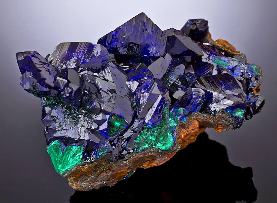 Azurite on Malachite From the Khanong Open Pit | Geology In