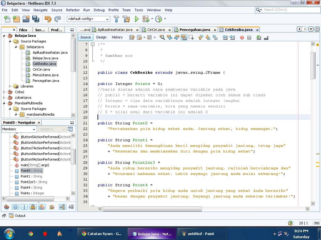 Belajar Java : Membuat Aplikasi Sederhana I (2) | Catatan Syam