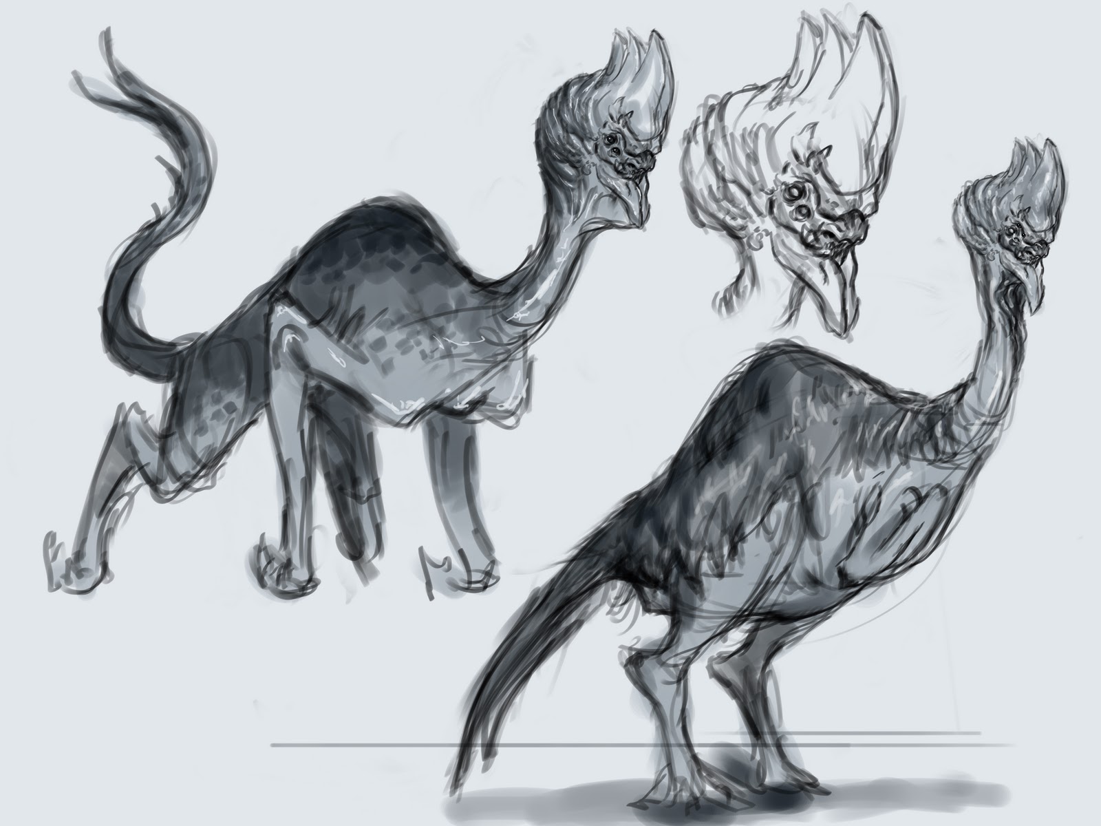 Julian's Work: Aliens and Creature Sketches