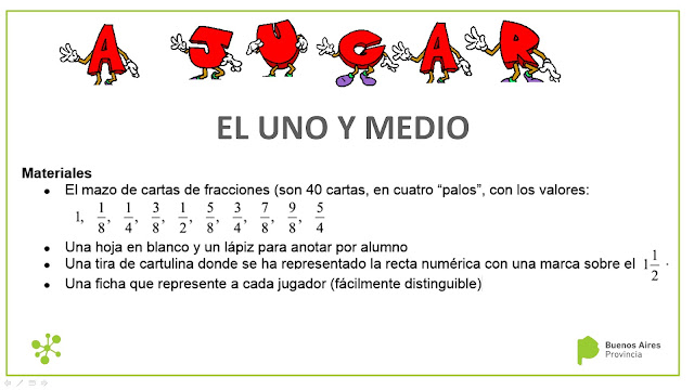 Primer encuentro: El Juego del "Uno y medio" implementado en el aula