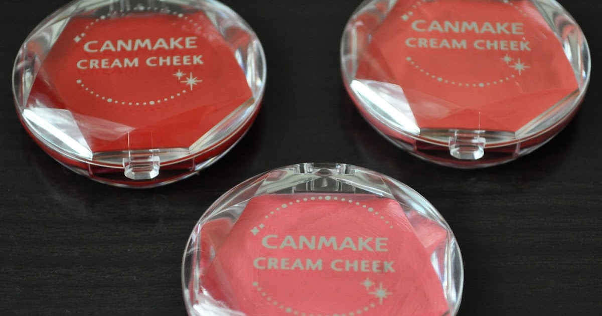Everybody Can Can! CANMAKE Cream Cheek CL01 Clear Red Heart, CL02 Clear ...