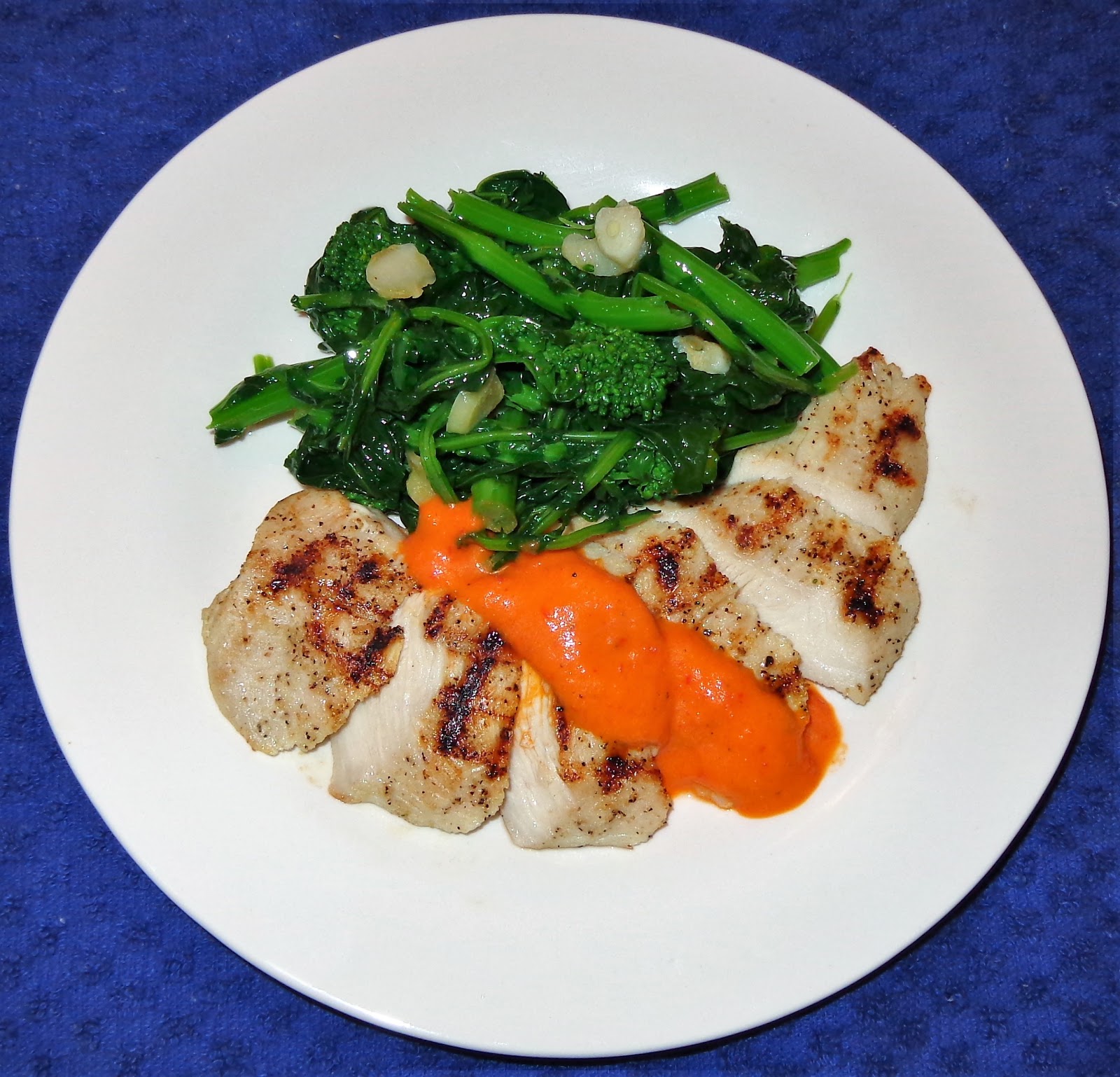 LA COCINA DEL POLLO: PECHUGA DE POLLO GRILLADA CON SALSA DE PIMIENTOS ...