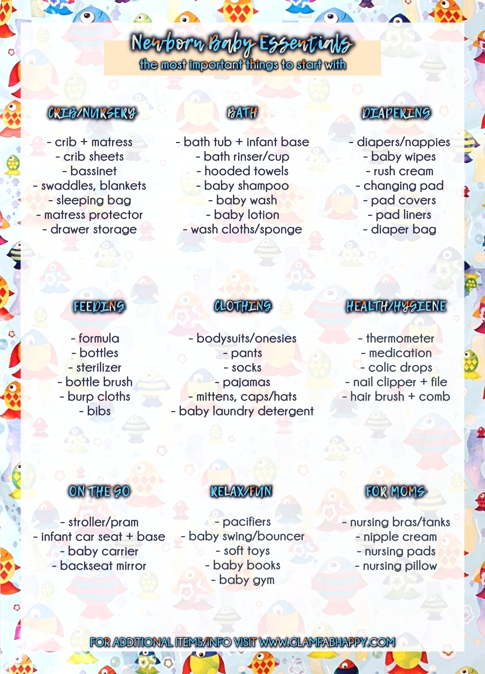 Newborn Baby Essentials The Most Important Things To Start With GLAM Newborn Baby Essentials The Most Important Things To Start With GLAM