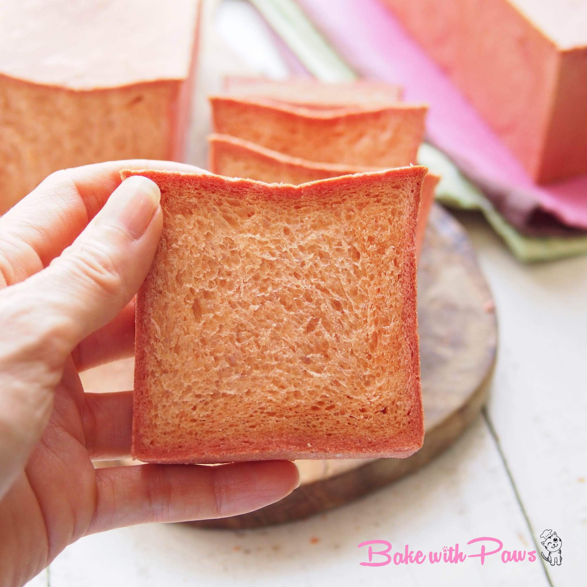 Soft Beetroot Bread (Old Dough Method) - BAKE WITH PAWS