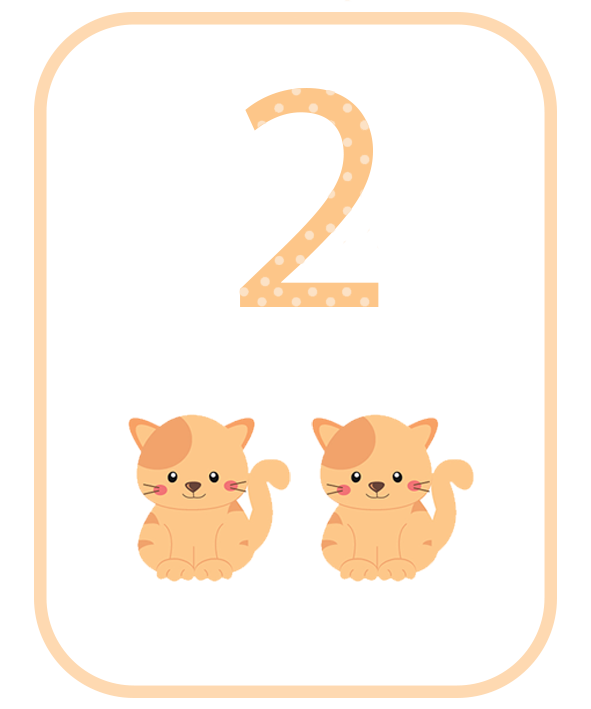 Number 2 Flashcard