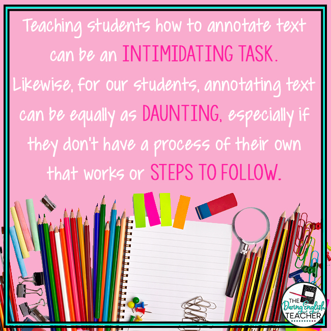 5 Simple Steps To Teach Text Annotation In The Secondary Classroom 5-simple-steps-to-teach-text-annotation-in-the-secondary-classroom