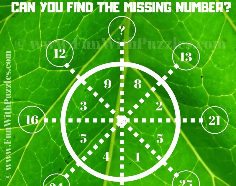 Missing Number Logic Puzzle in Maths for Middle School