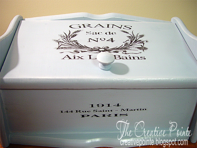 The Creative Pointe: Upcycled French Bread Box