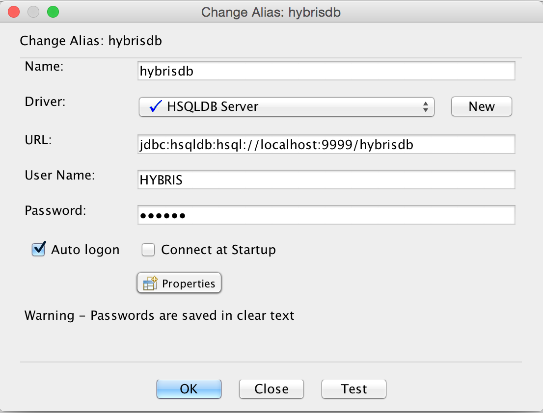 Working with HSQLDB and Hybris - english