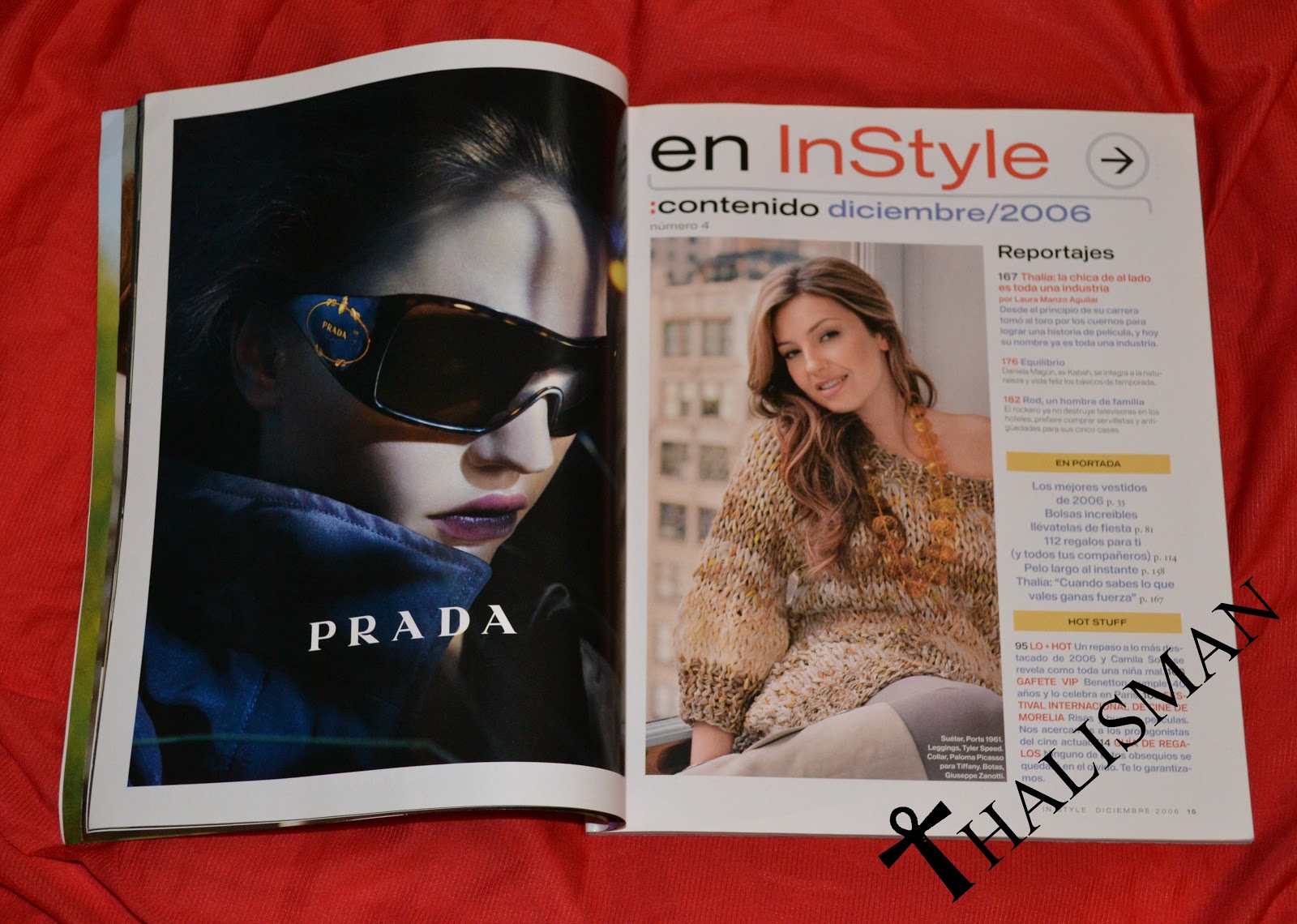 Museo Thalía en Nebraska: Revista - InStyle - Mexico Dec. 2006